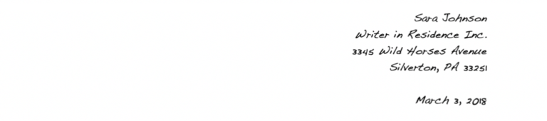 Letter Headings, or How to Head a Letter - Elite Editing