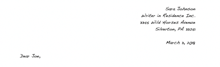 Letter Headings, or How to Head a Letter - Elite Editing