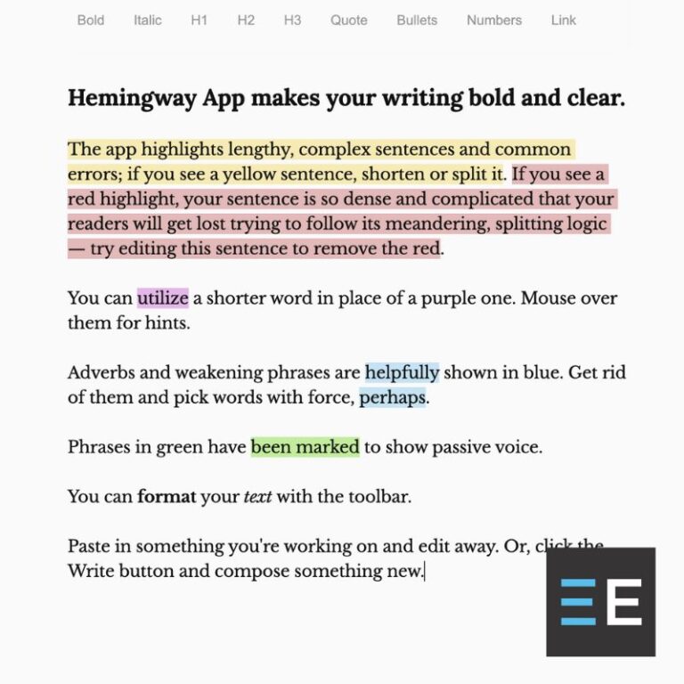 The Hemingway App Review and How to Use - Elite Editing